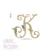 Letter K MONOGRAM Embroidery Design Large Vintage Single #1128-K - Etsy