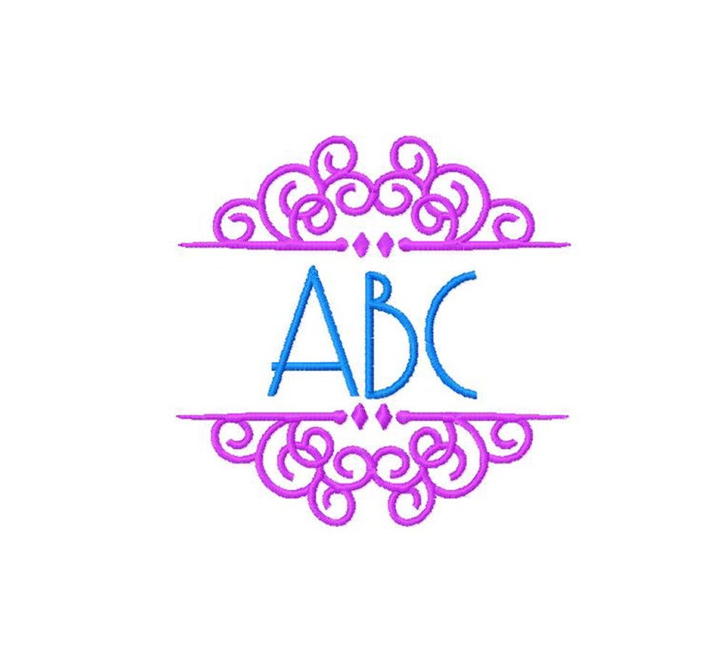Monogram Frame Monogram Border Machine Embroidery Design - Etsy
