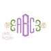 MONOGRAM Two Color Font Embroidery Three Sizes Bx Monogram Alphabet 3 3 ...