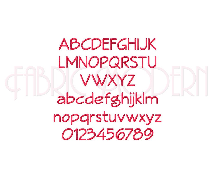 THREE FONTS 3 Sizes Each BX Embroidery Font Design #557 - Etsy