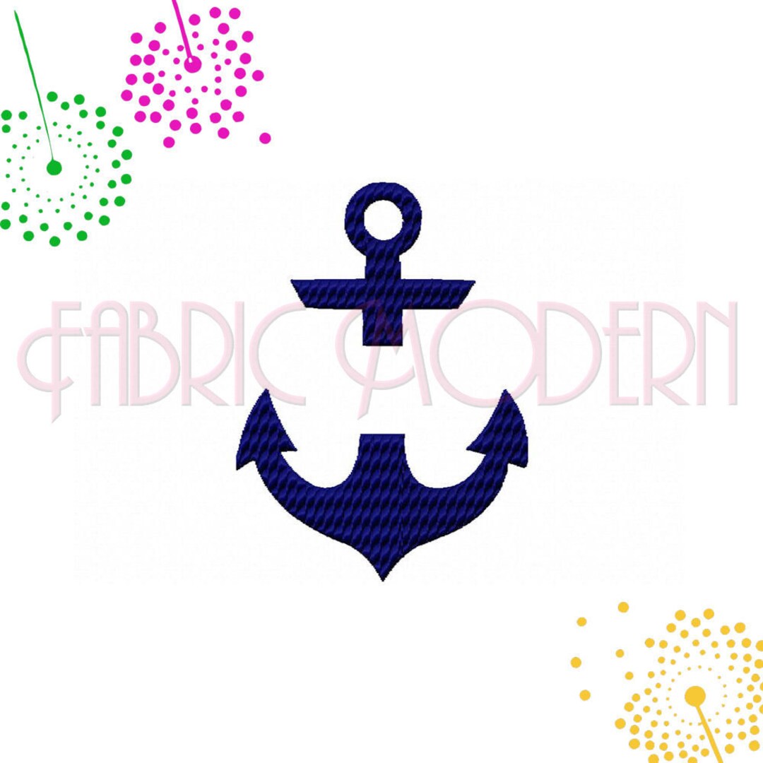 SPLIT ANCHOR Machine Embroidery Design Split Anchor for Monogram or ...