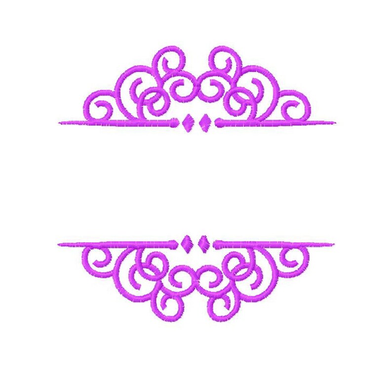 Monogram Frame Monogram Border Machine Embroidery Design - Etsy