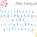INFORMAL SCRIPT FONT Embroidery Design 1/2 Inch and 1 Inch Upper and ...
