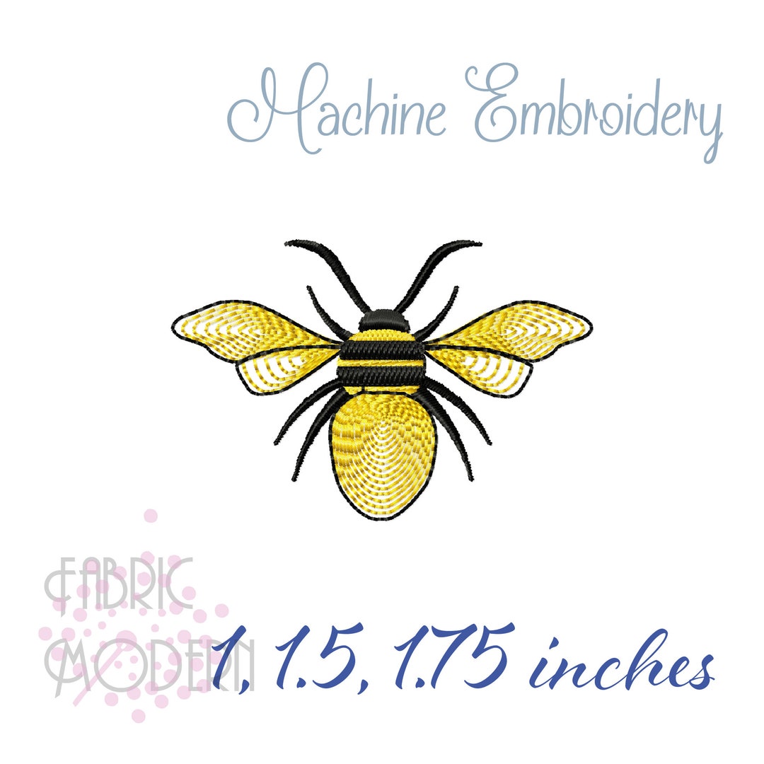 Fancy Little BEE Design Machine Embroidery Design #1117 - Etsy