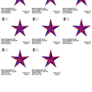 Texas Star Machine Embroidery Design: Two-color Lone Star (1-4.5 Inch ...