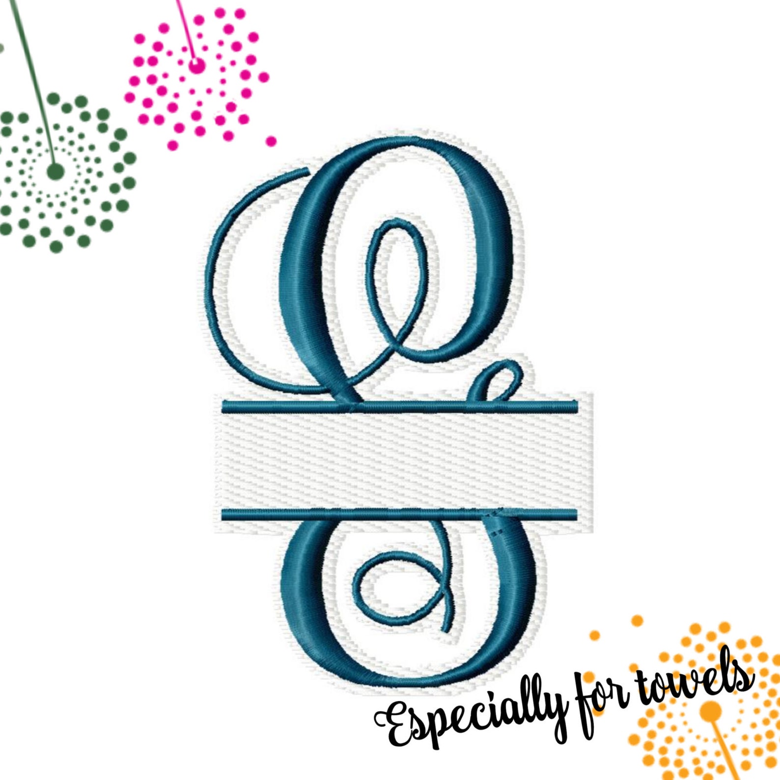 VINE SPLIT MONOGRAM Embroidery Design Embroidery Font Design - Etsy
