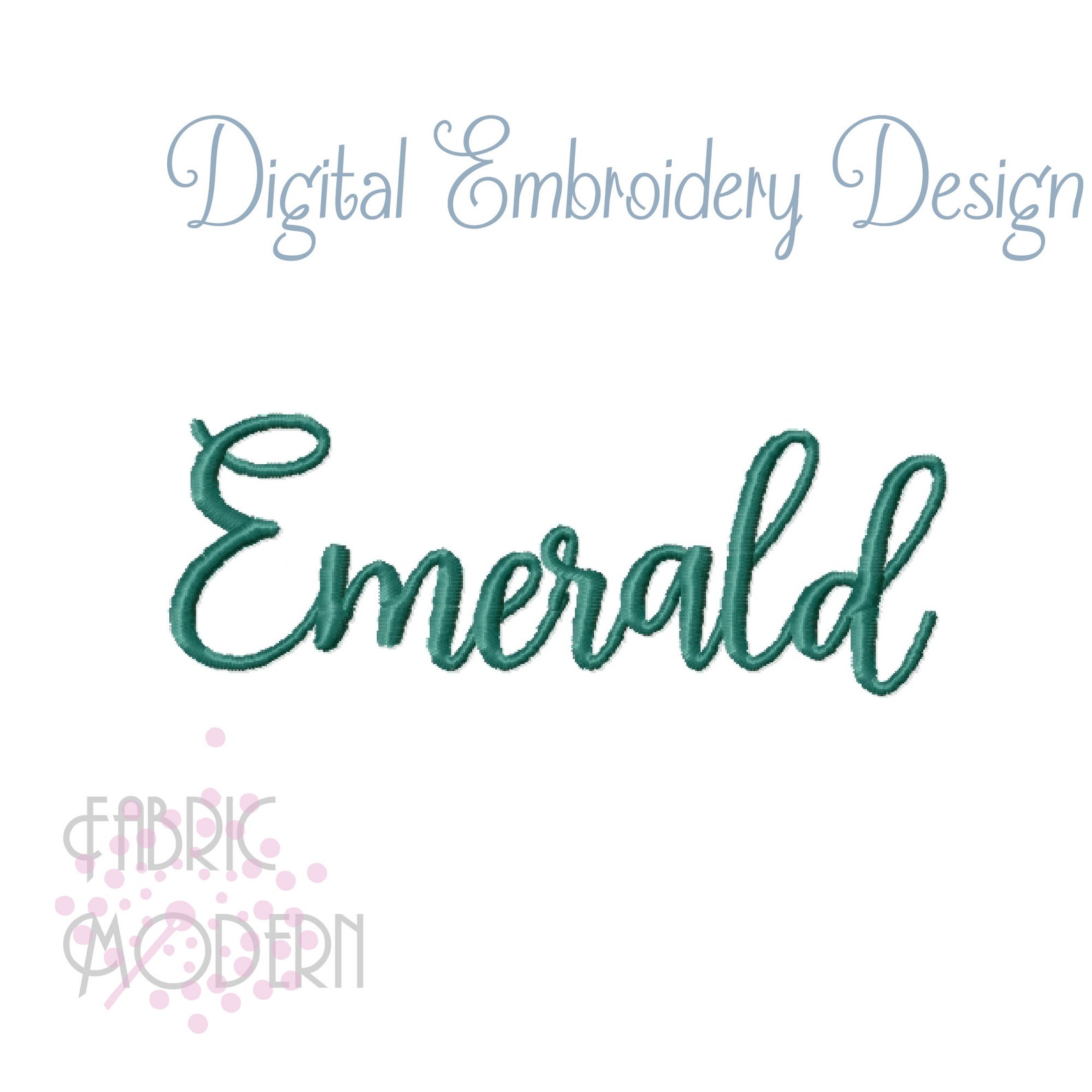 Emerald Alphabet 1.25 Inch Machine Embroidery Font Letters - Etsy