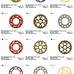 SPROCKETS AND GEARS Embroidery Design Bundle Clockworks Steampunk ...