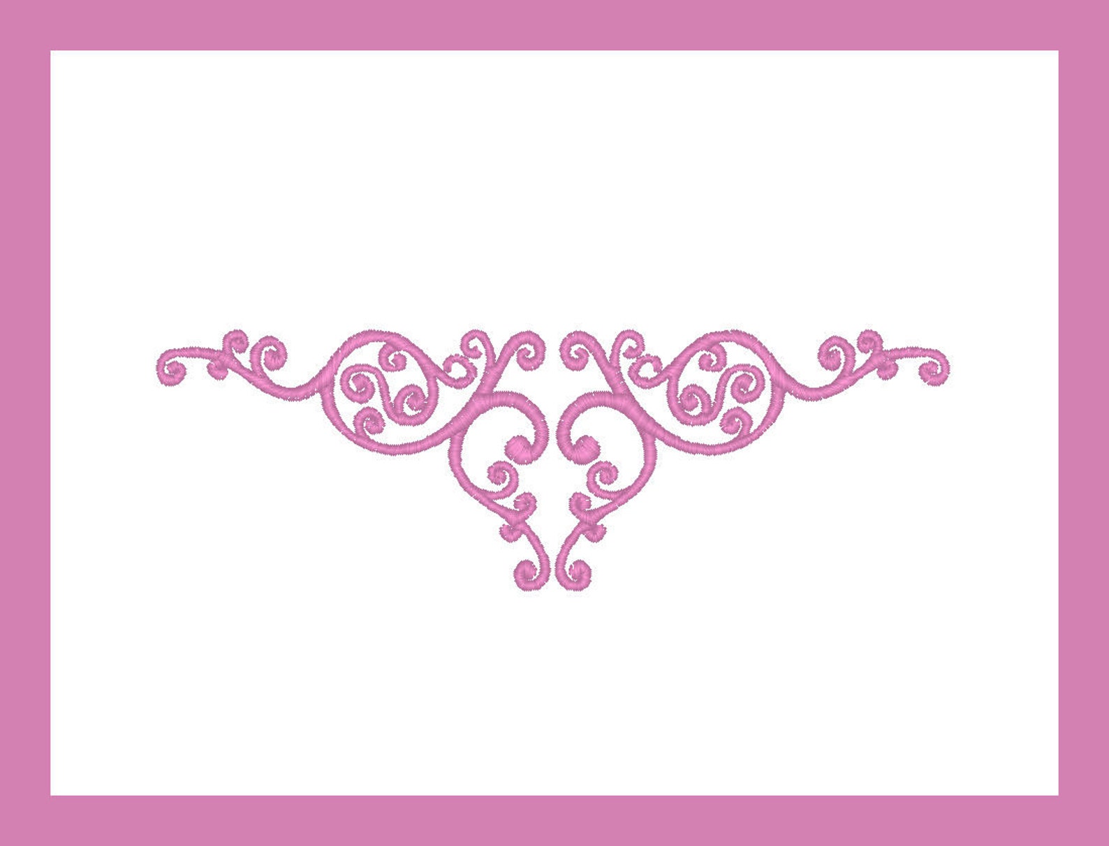 Embroidery Design Fancy Ornamental Flourish Monogram Frame - Etsy