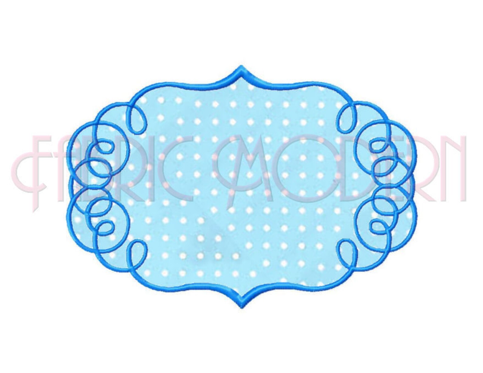 Embroidery Design Fancy Ornamental Frame for Names or - Etsy