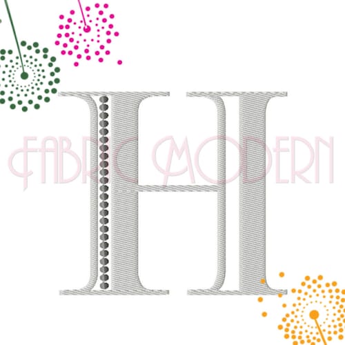 MONOGRAM Two Color Font Embroidery Three Sizes Bx Monogram - Etsy