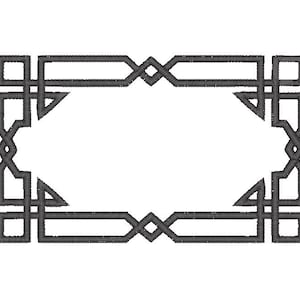 Machine Embroidery Design Geometric Frame Border Monogram Frame ...