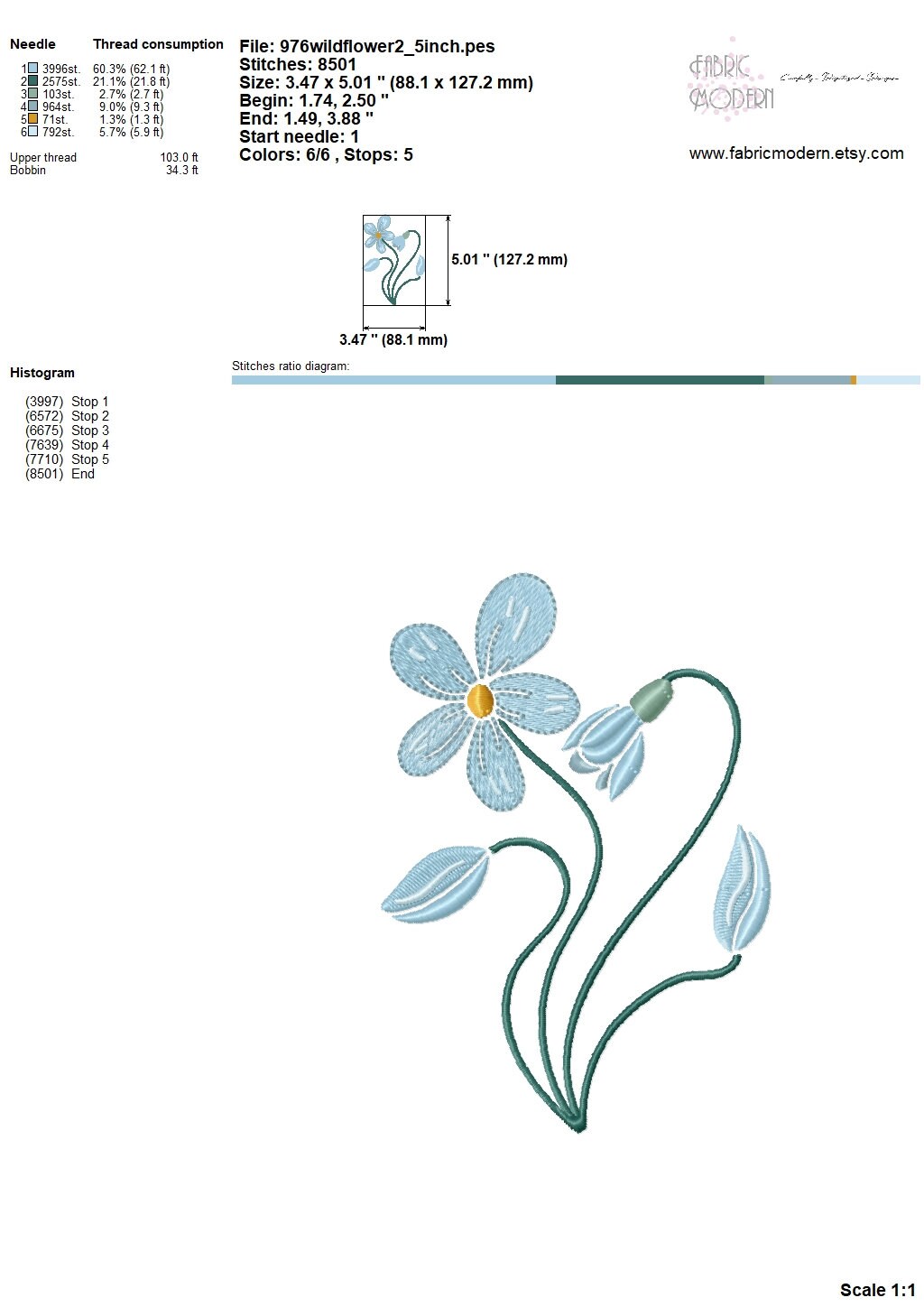 Flower Plant Embroidery Design Spring Floral Bouquet Flower | Etsy