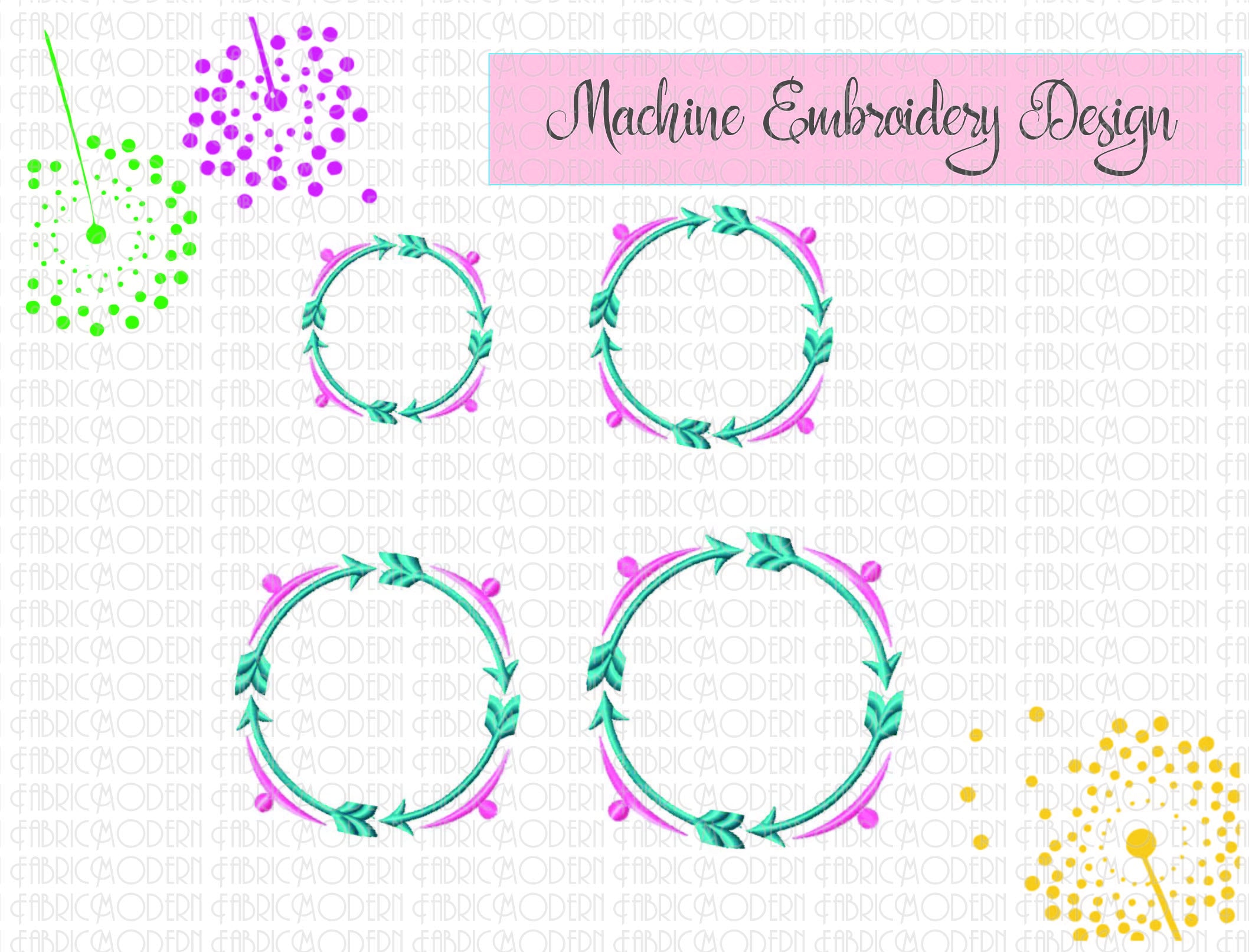 Arrow Circle Monogram Frame Embroidery Design Arrows Round Monogram ...