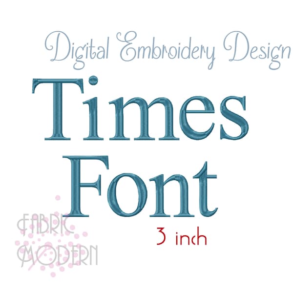 Thick Embroidery Font - Etsy