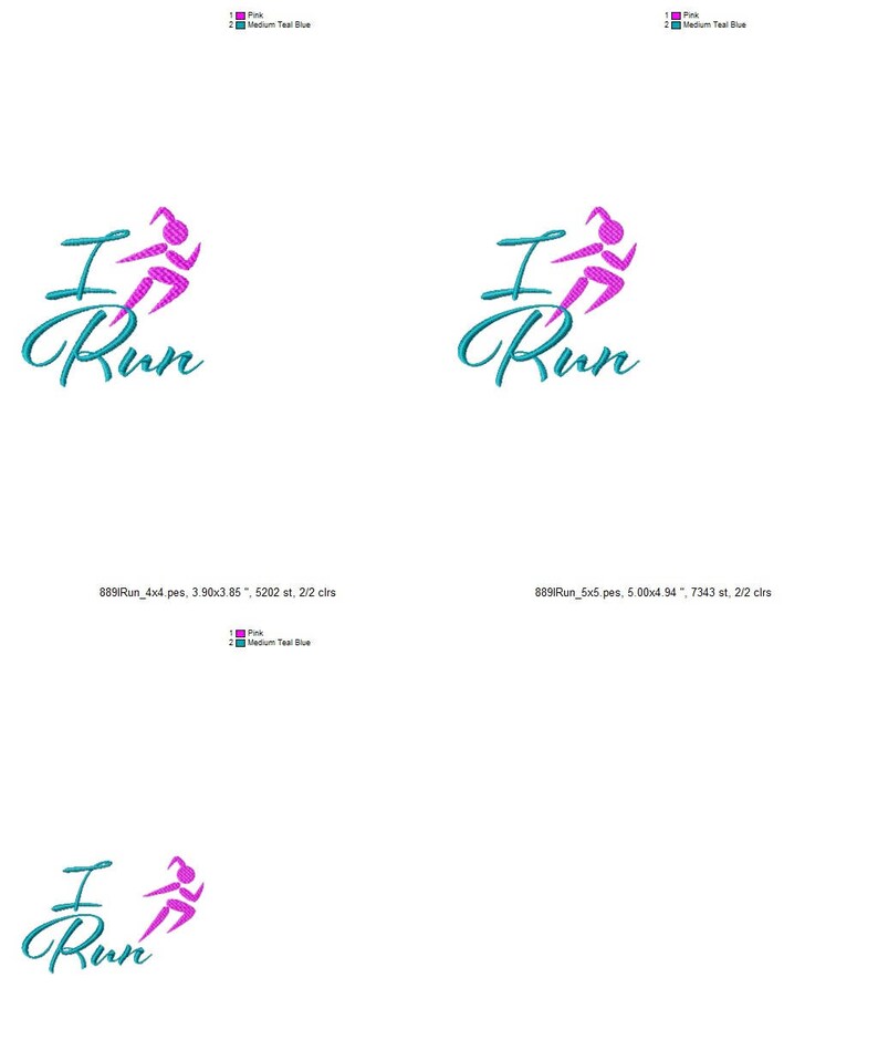 I Run Runners Design Embroidery Design Girl Running Sports - Etsy