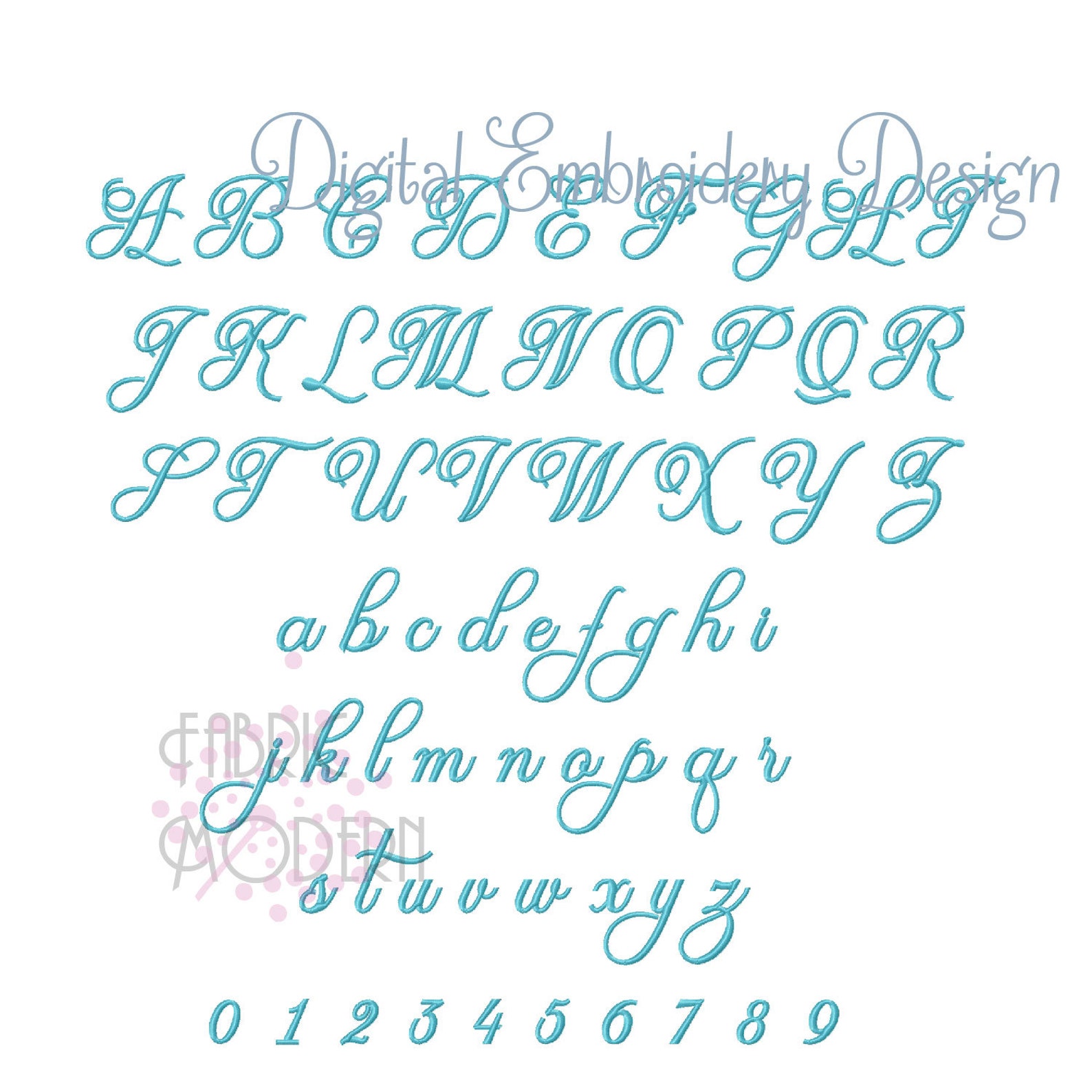 2" Tiffany Script Font for Monograms #1047 - Etsy