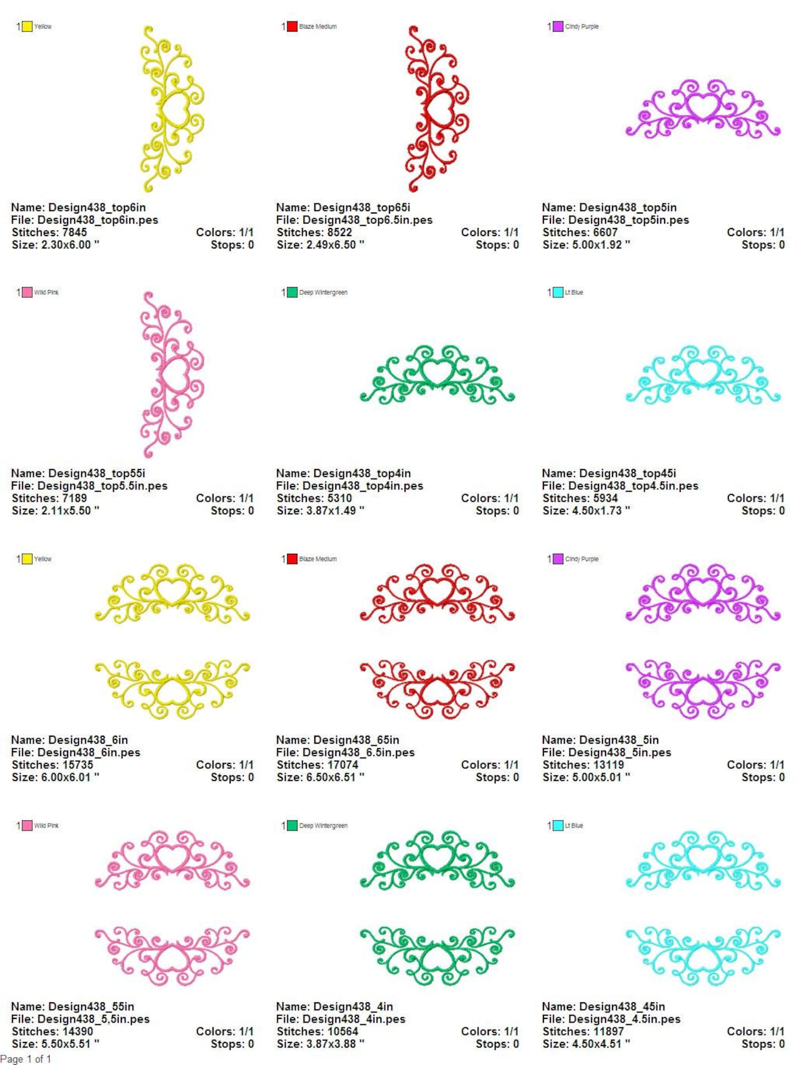 Machine Embroidery Design Split Monogram Ornamental Flourish | Etsy
