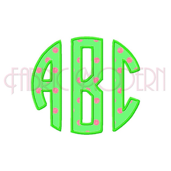 Monogram Applique Design - Etsy