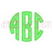 SPLIT Applique' Font MONOGRAM Embroidery Font Design Split Applique ...