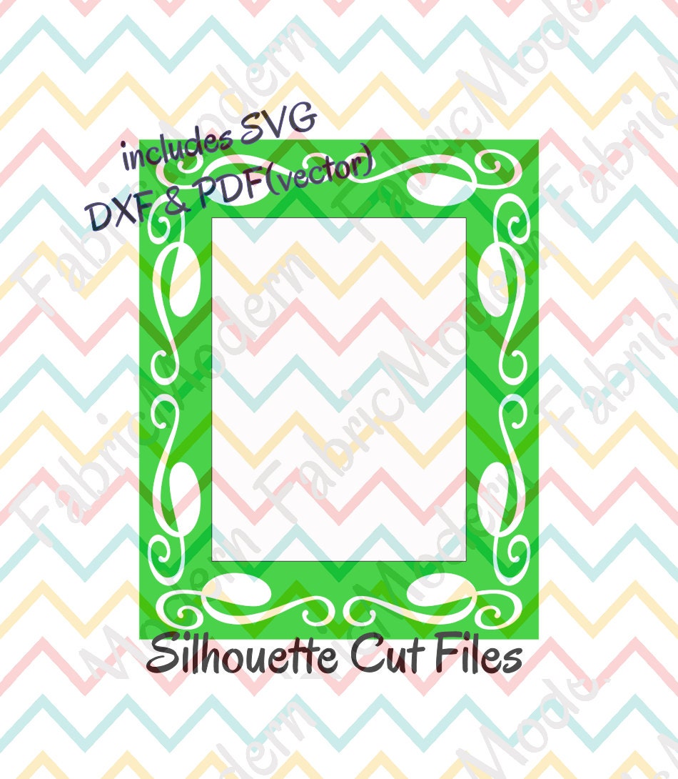 PHOTO MAT SVG Picture Frame Mat Silhouette Svg Cutting File Svg Dxf and ...