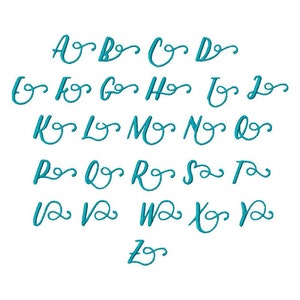 MONOGRAM Embroidery Font Design, Two Letter Fancy Alphabet, BX, Left ...