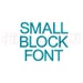 SMALL BLOCK FONT Embroidery Font Design Embroidery Fonts 2 Sizes Great ...