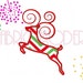Machine Applique' Embroidery Design, Stylized Fancy Reindeer for ...