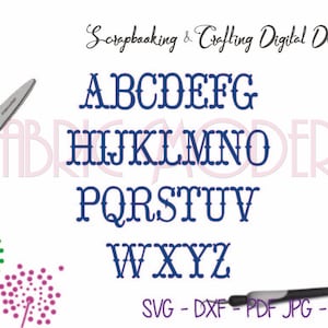 Fish Tail Font Fishtail LETTERS Crafting Design File for Cutting and ...