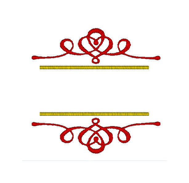 Machine Embroidery Design Monogram Border Fancy Frame Border - Etsy
