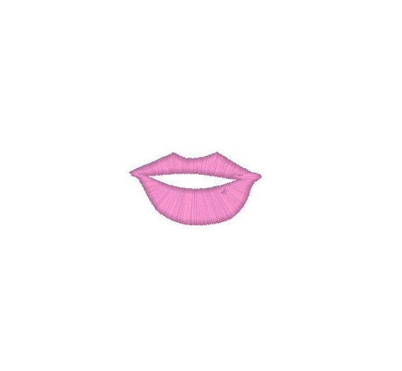Machine Embroidery Design Pouty Lips Great for Doll Faces | Etsy