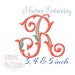 Letter R MONOGRAM Embroidery Design Large Vintage Single #1128-R - Etsy