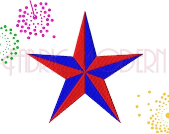 Texas Star Scroll Machine Embroidery Design - Etsy