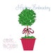 Topiary Tree in Pot Embroidery Design 1172 - Etsy