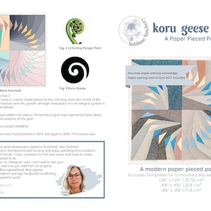 Your Next Temperature Quilt! - A Paper Pieced Pattern Called Koru Geese ...