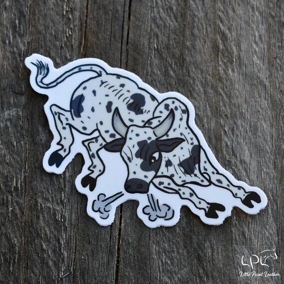 Bucking Bull Sticker Vinyl Decal Bull Riding Rodeo | Etsy