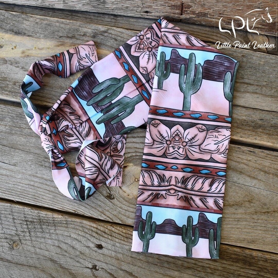 Cactus/leather Print Tail Bag Horse Tack Horse Grooming Tail Protector ...