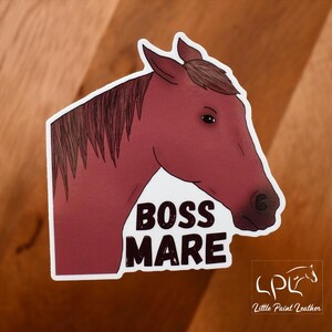 Boss Mare Sticker Vinyl Decal Horse Sticker Horse Decal Equestrian ...