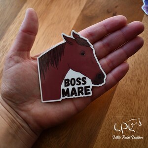 Boss Mare Sticker Vinyl Decal Horse Sticker Horse Decal | Etsy