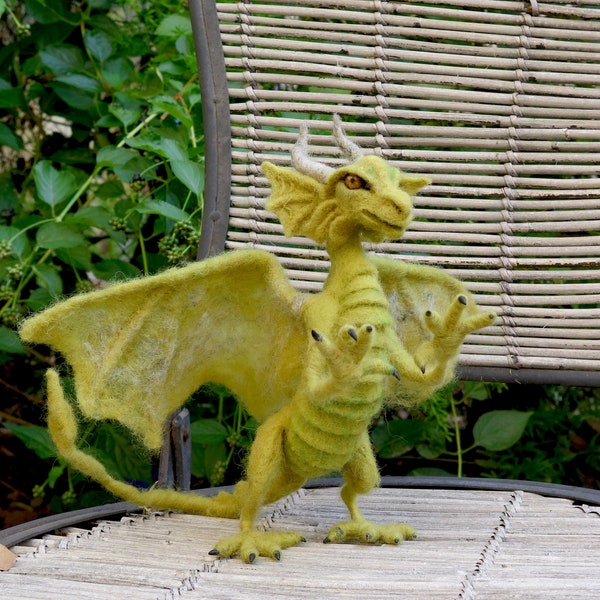 Needle Felted Dragon - Etsy