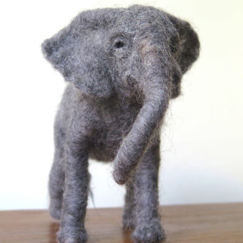 Needle Felt Elephant - Etsy