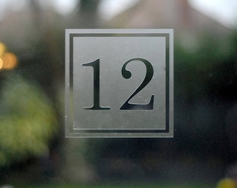 Etched Glass Decal | Etsy UK