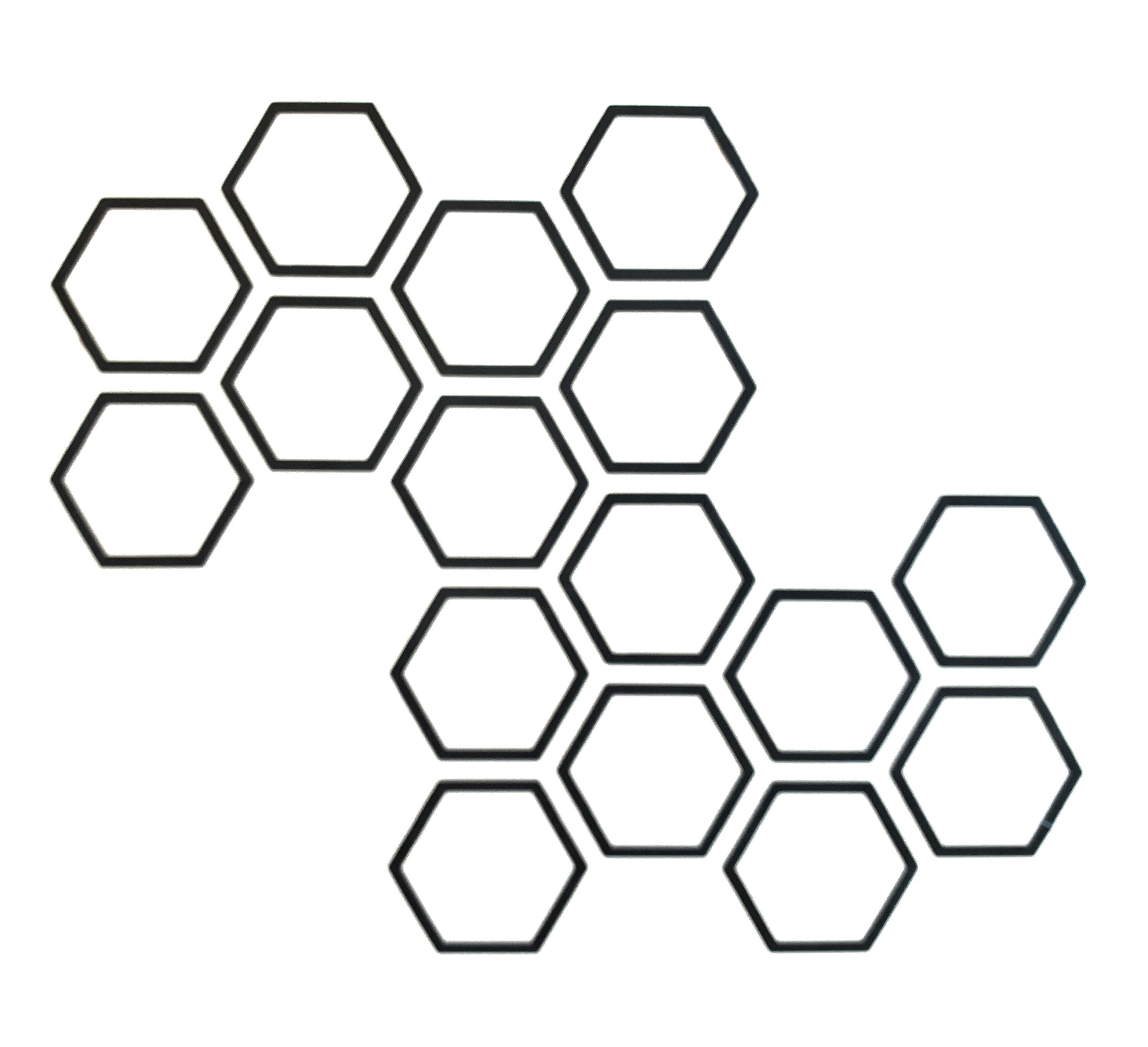 Hexagon Outline Wall Art Decals/stickers Various Colours & - Etsy UK