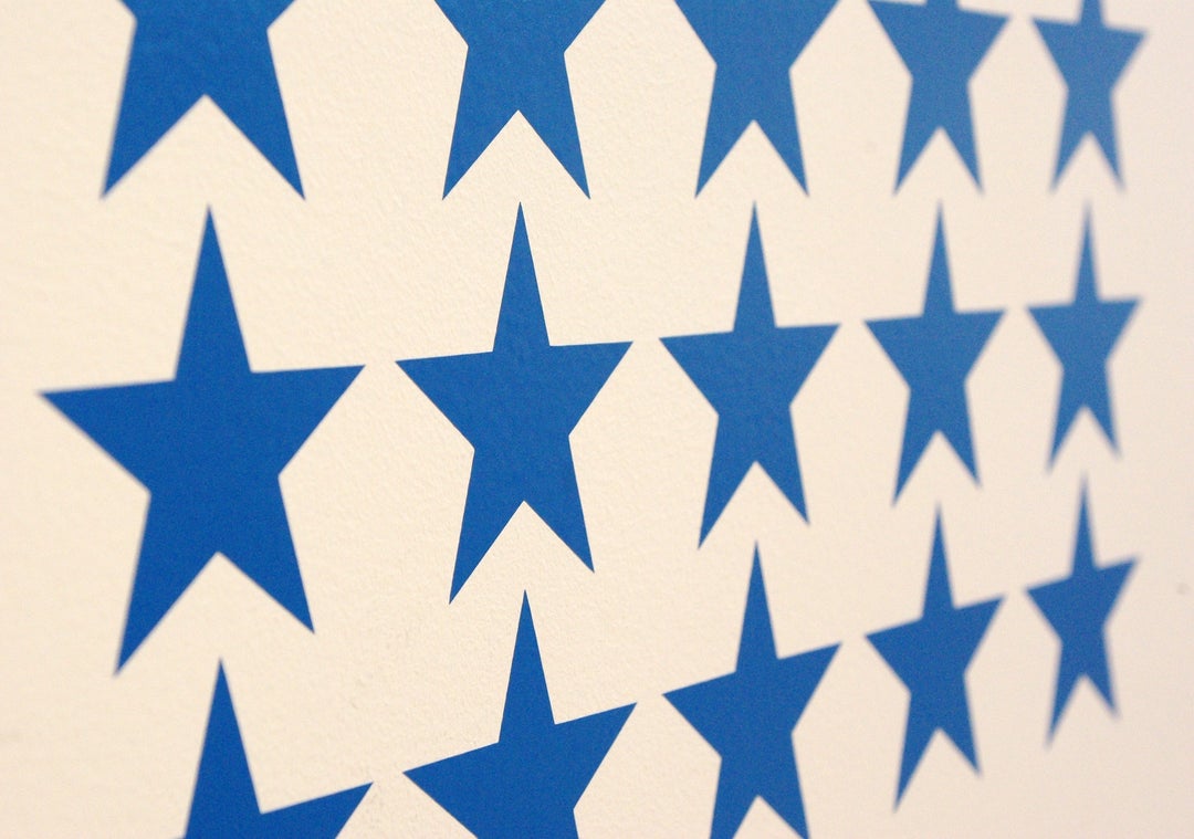 Cool Star Vinyl Wall Art Decals/stickers - Various Colours & Sizes ...