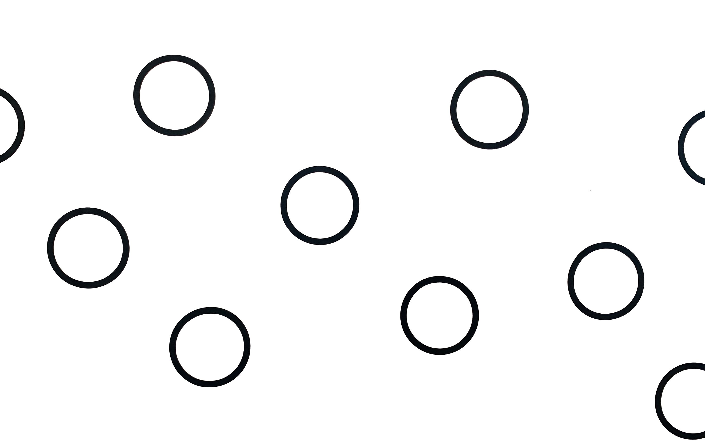 Polka Dot Circle Outline Wall Art Decals/Stickers Various | Etsy