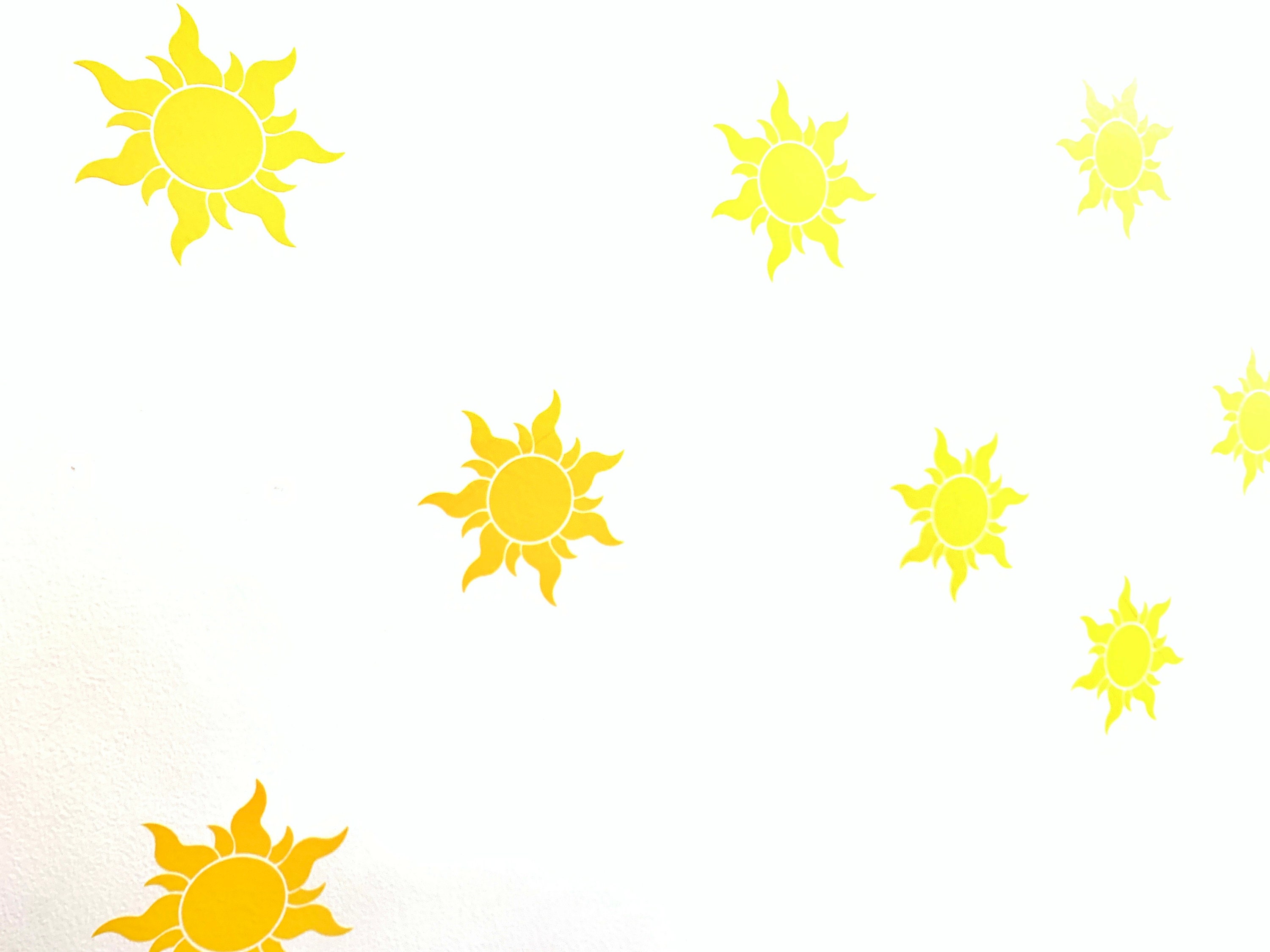 Solar Sun / Sunshine Wall Art Decals/stickers - Various Colours & Sizes ...