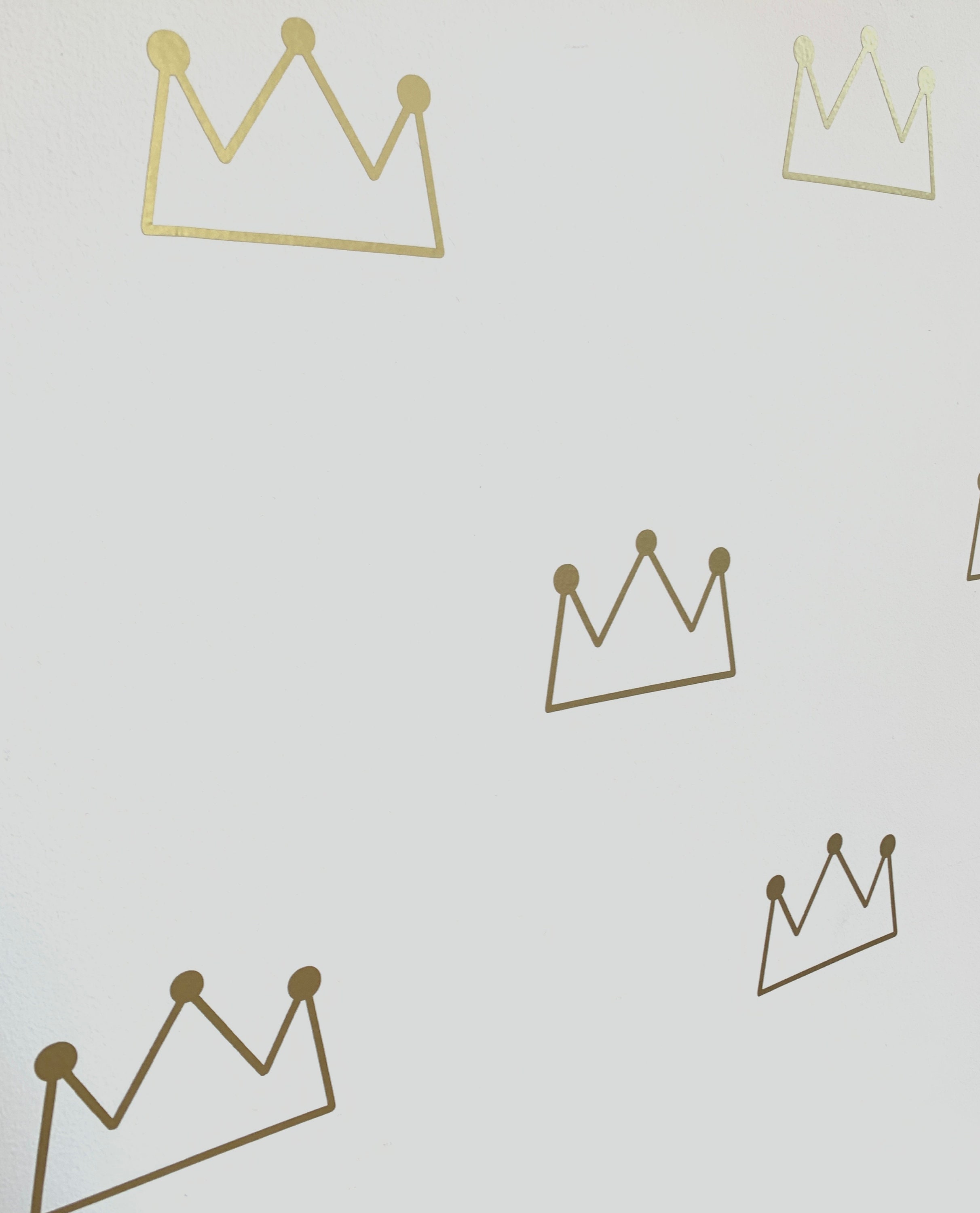 Crown Outline Wall Art Decals/Stickers Various Colours & | Etsy
