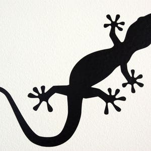 Gecko Lizard Vinyl Wall Art Decals/stickers - Various Colours - Etsy UK
