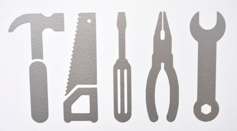 Tools Nuts and Bolts Vinyl Wall Art Decals/stickers Various - Etsy