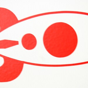 Retro Rocket Vinyl Wall Art Decals/stickers - Various Colours - Etsy UK